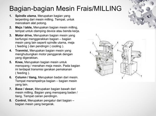 Teknik Perawatan Mesin Milling | PPT