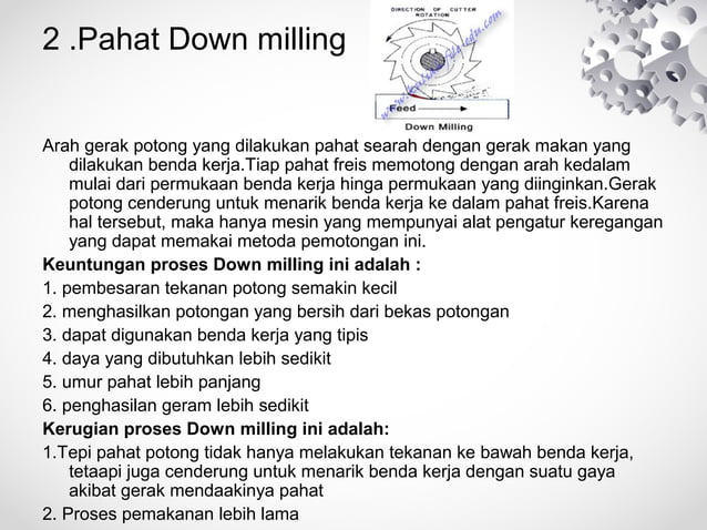 Teknik Perawatan Mesin Milling | PPT