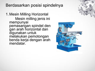Teknik Perawatan Mesin Milling | PPT