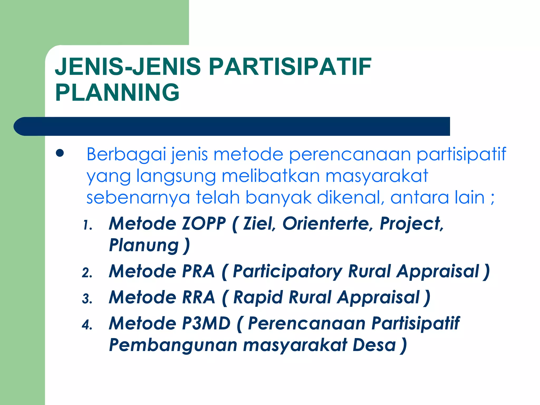 Teknik perencanaan pembangunan desa | PPT