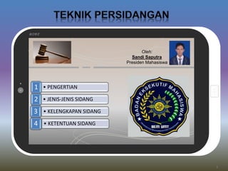 Teknik persidangan | PPTX