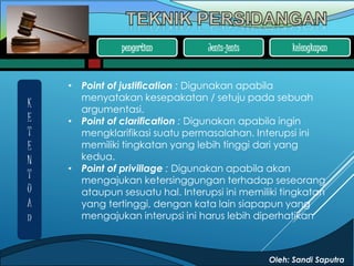 Teknik persidangan | PPTX