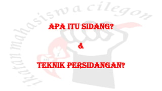 TEKNIK PERSIDANGAN dalam organisasi.pptx