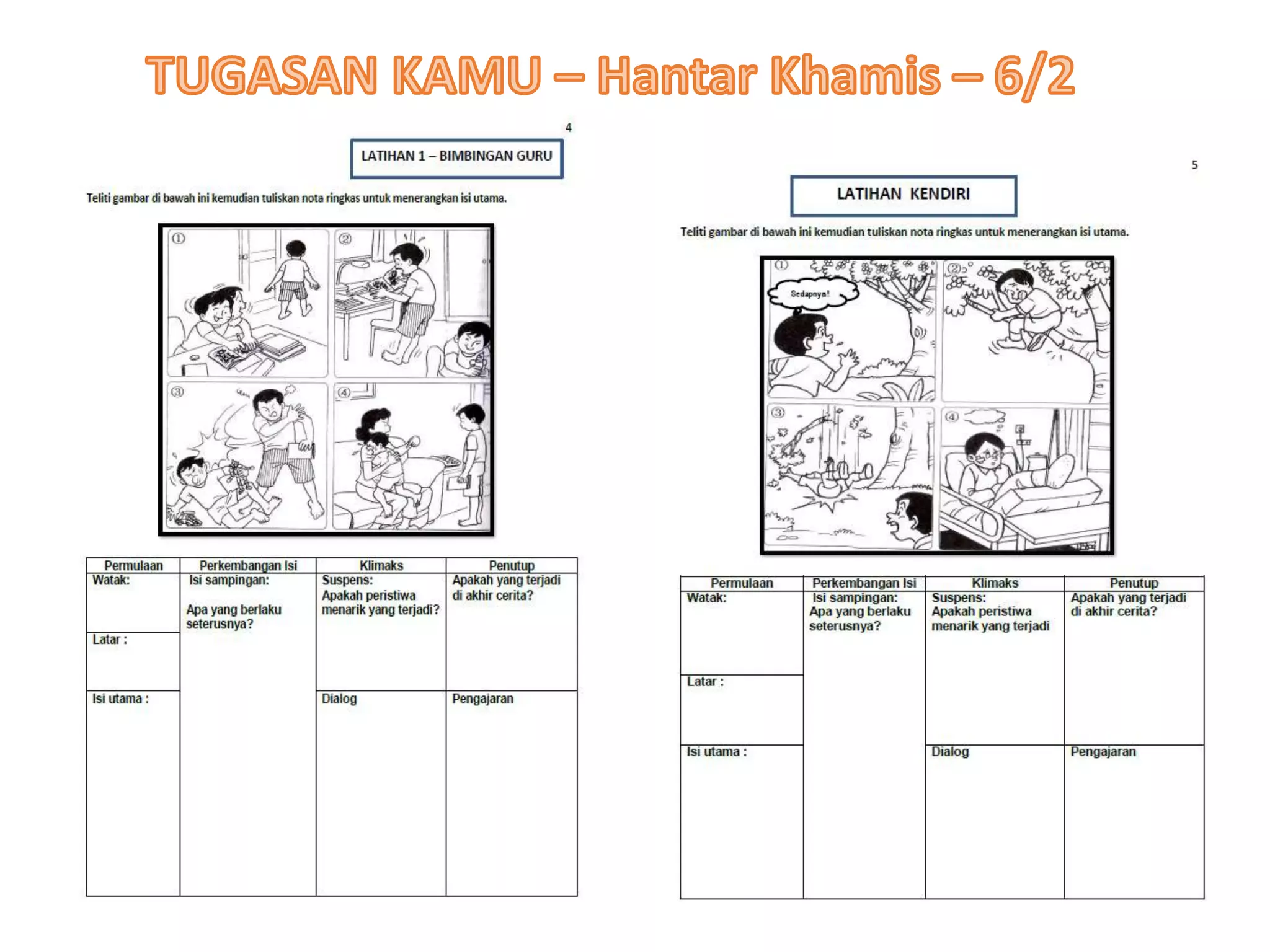 Teknik Plot P4&P5_Mengecam Pecahan plot | PPT