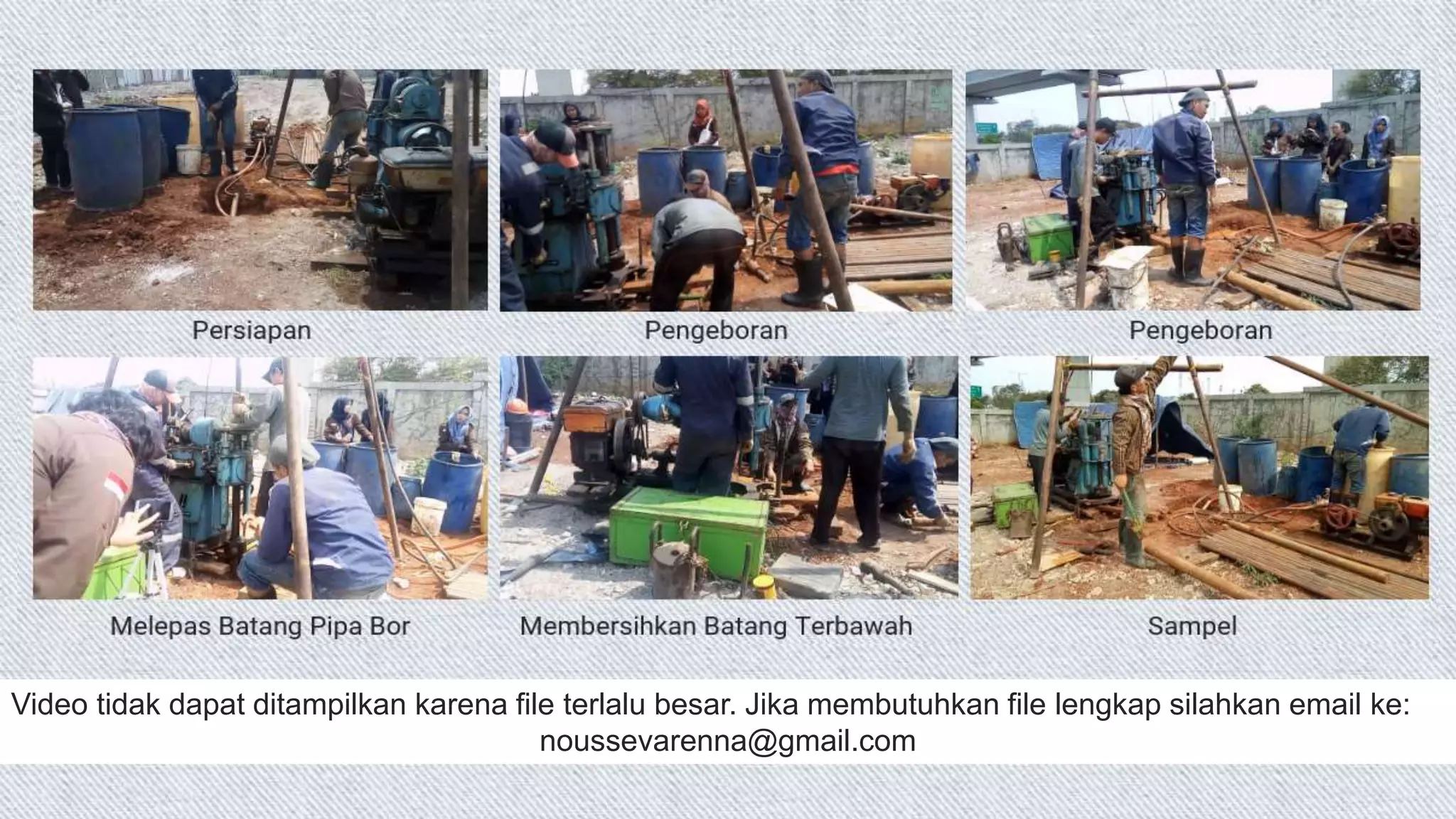 Teknik fondasi 1 - Penyelidikan Lapangan Uji Sondir, Boring, dan SPT | PPTX