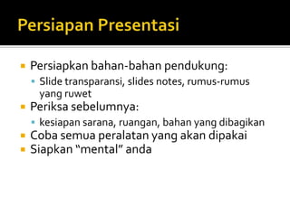 Teknik Presentasi | PPTX