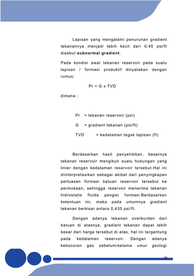 Teknik Produksi Migas - Teknik Reservoir dan Cadangan Migas | PDF