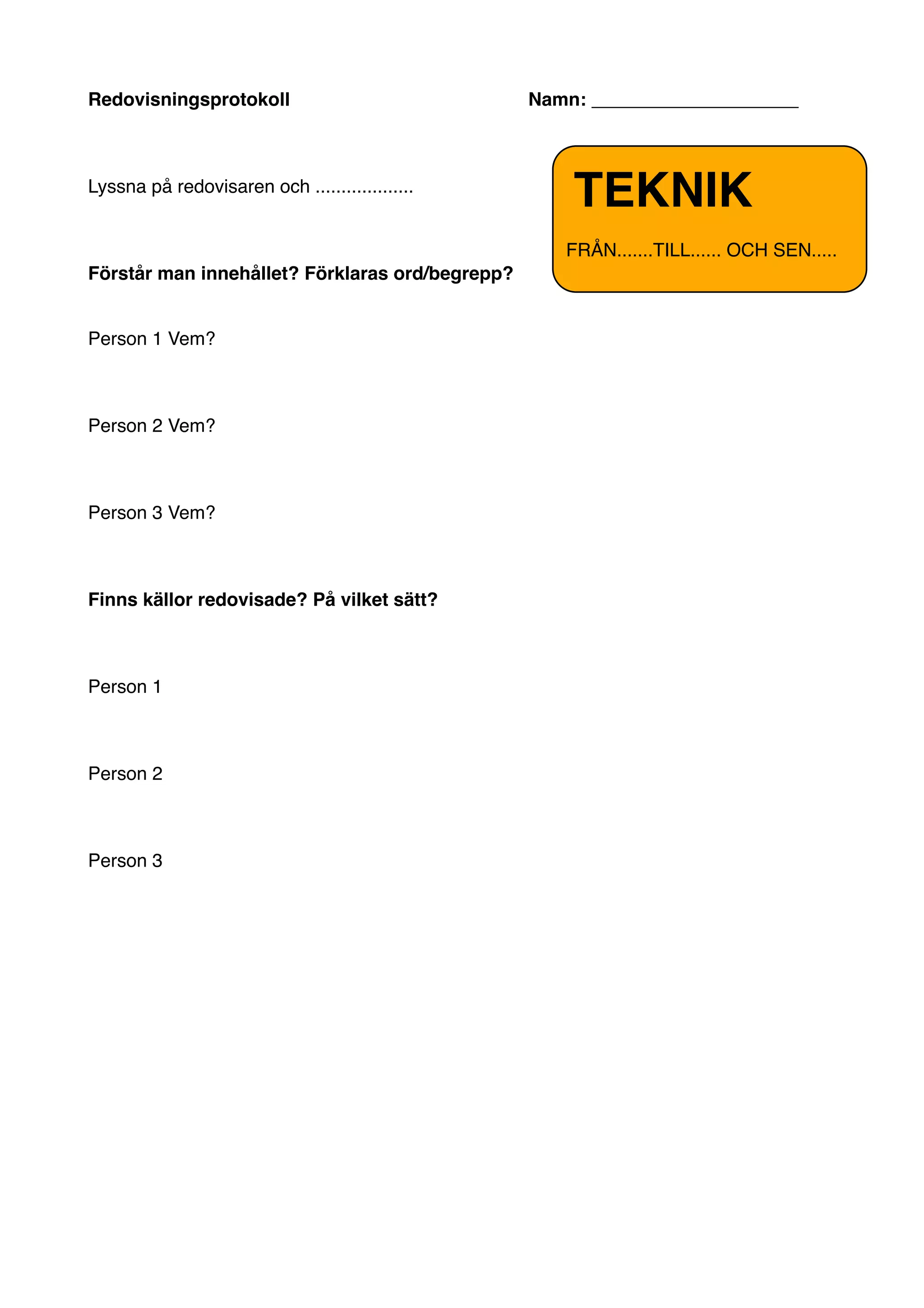 Teknik redovisning pdf | PDF