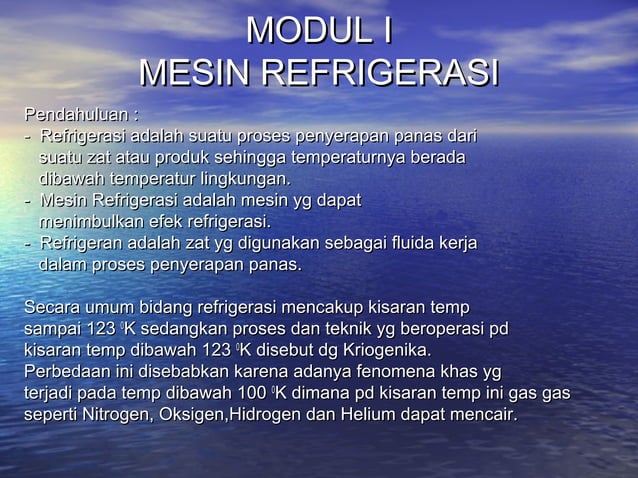 Teknik refrigerasi | PPT