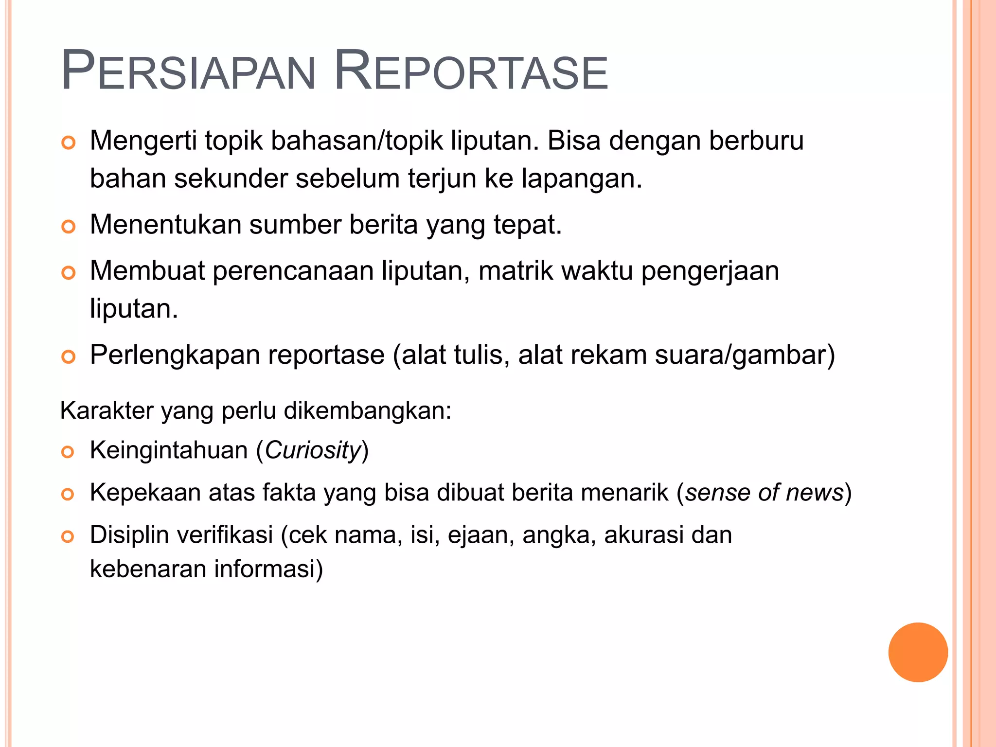 Teknik reportase | PPTX
