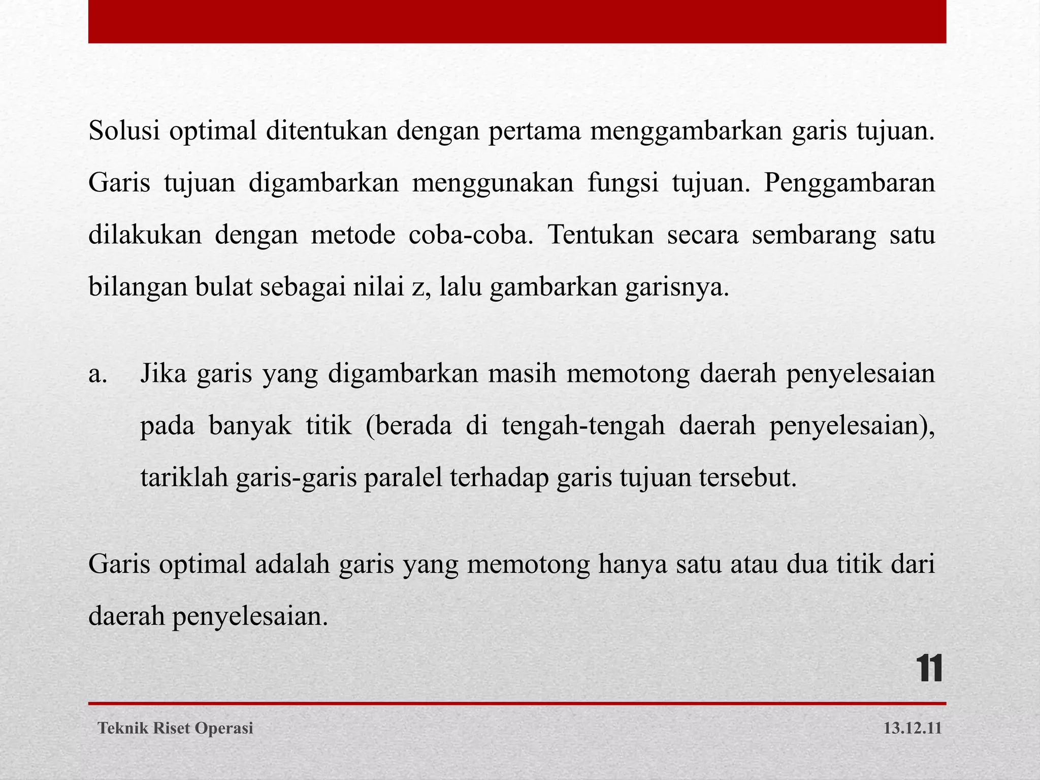 Teknik riset operasi pertemuan 4 | PDF