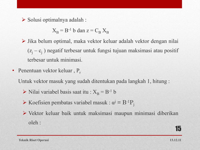 Teknik riset operasi pertemuan 9 | PDF