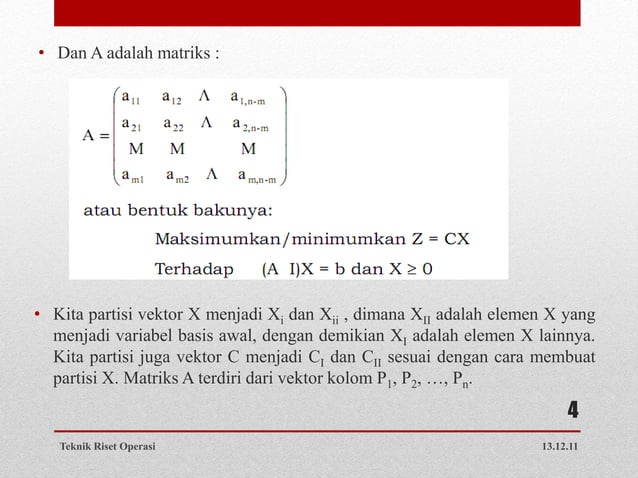 Teknik riset operasi pertemuan 9 | PDF