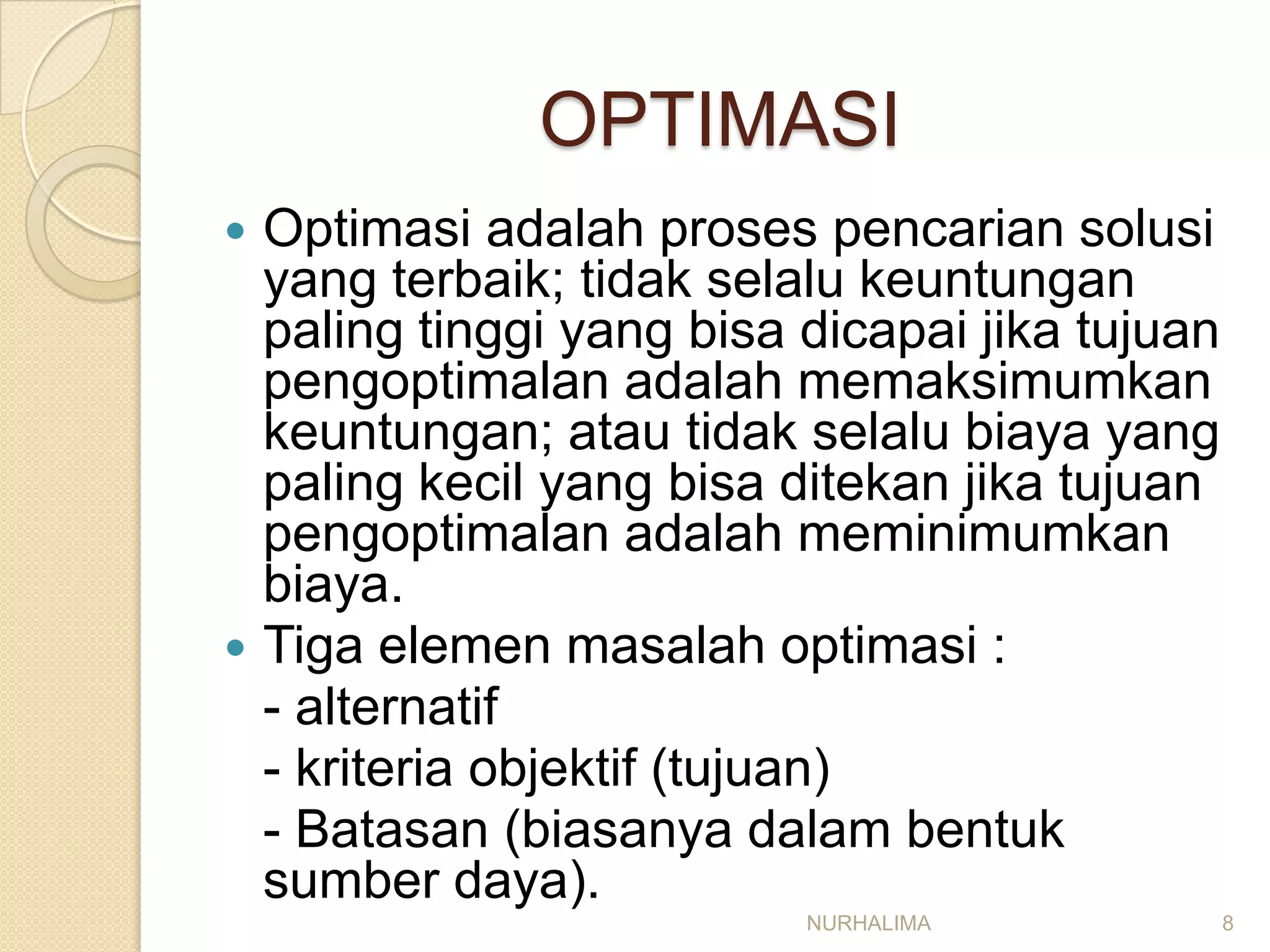 Teknik riset operasi ppt.15
