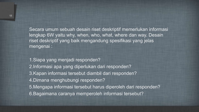 Teknik Riset Pemasaran I ( Desain Riset dan Metode Pengumpulan data | PPTX