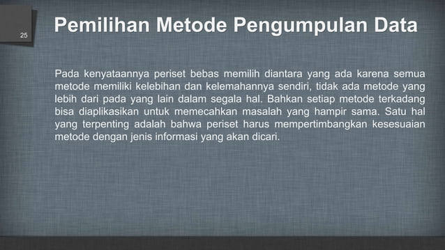 Teknik Riset Pemasaran I ( Desain Riset dan Metode Pengumpulan data | PPTX