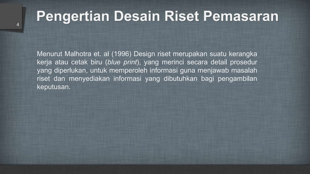Teknik Riset Pemasaran I ( Desain Riset dan Metode Pengumpulan data | PPTX
