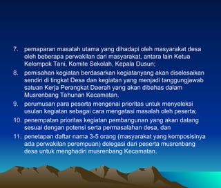 TEKNIK PENYUSUNAN RPJMDES TINGKAT DESA .ppt | Free Download