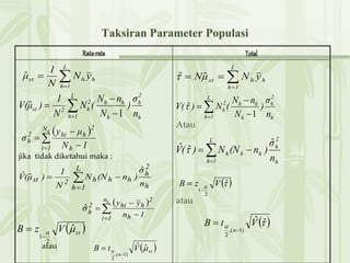 teknik Sampling - Stratifikasi Sampling.ppt