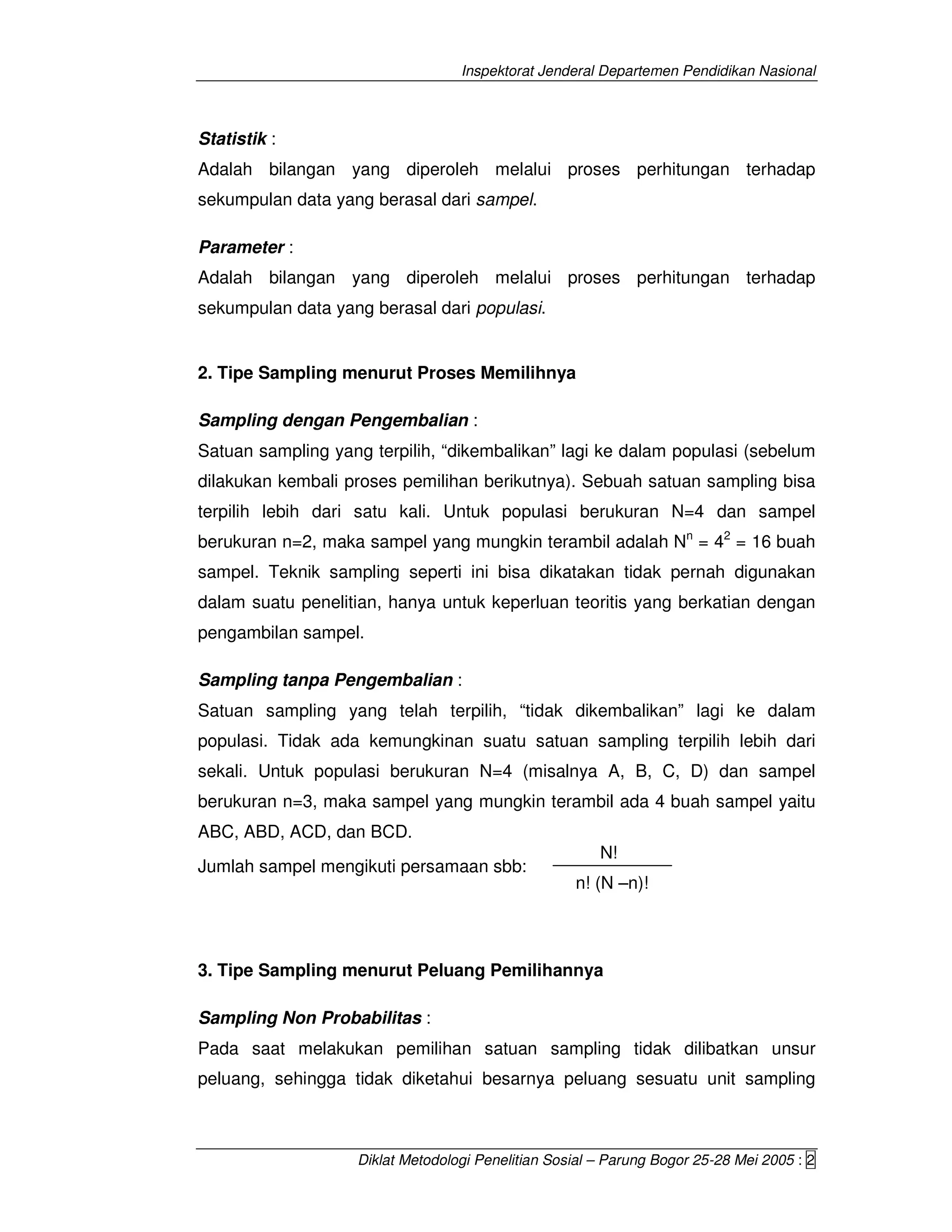 Teknik sampling1 | PDF
