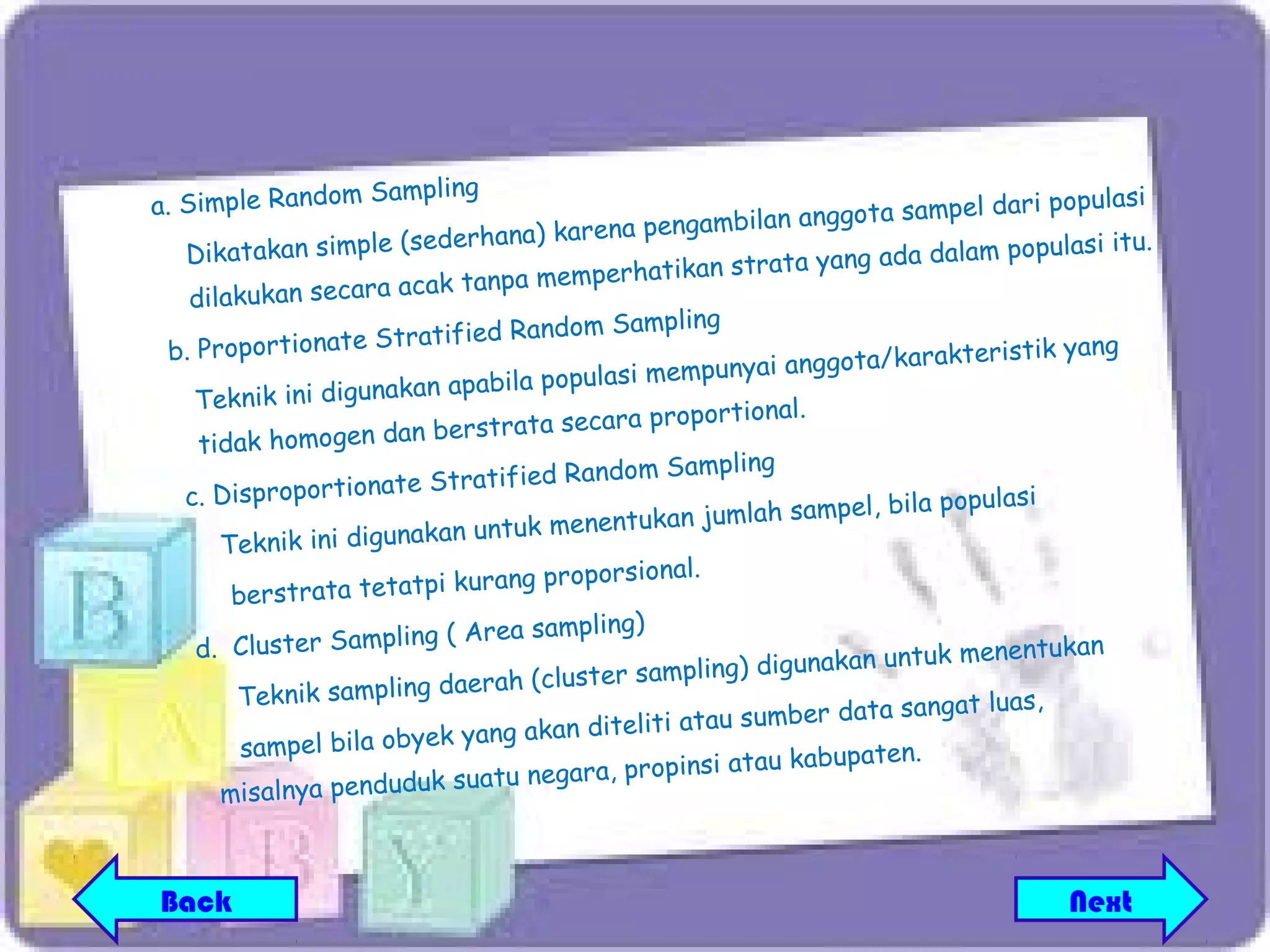 Teknik sampling baru | PPT