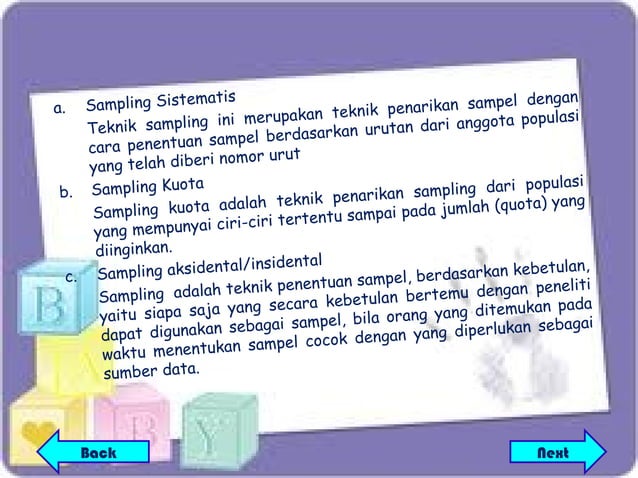 Teknik sampling baru | PPT