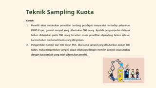 TEKNIK SAMPLING_MARFITA & PUTRI_KEL 4.pptx
