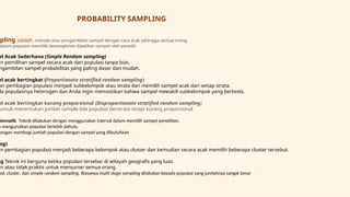 TEKNIK SAMPLING_MARFITA & PUTRI_KEL 4.pptx