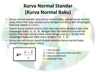 Teknik sampling normalitas data statistika | PPTX