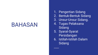 Teknik Persidangan | PPT
