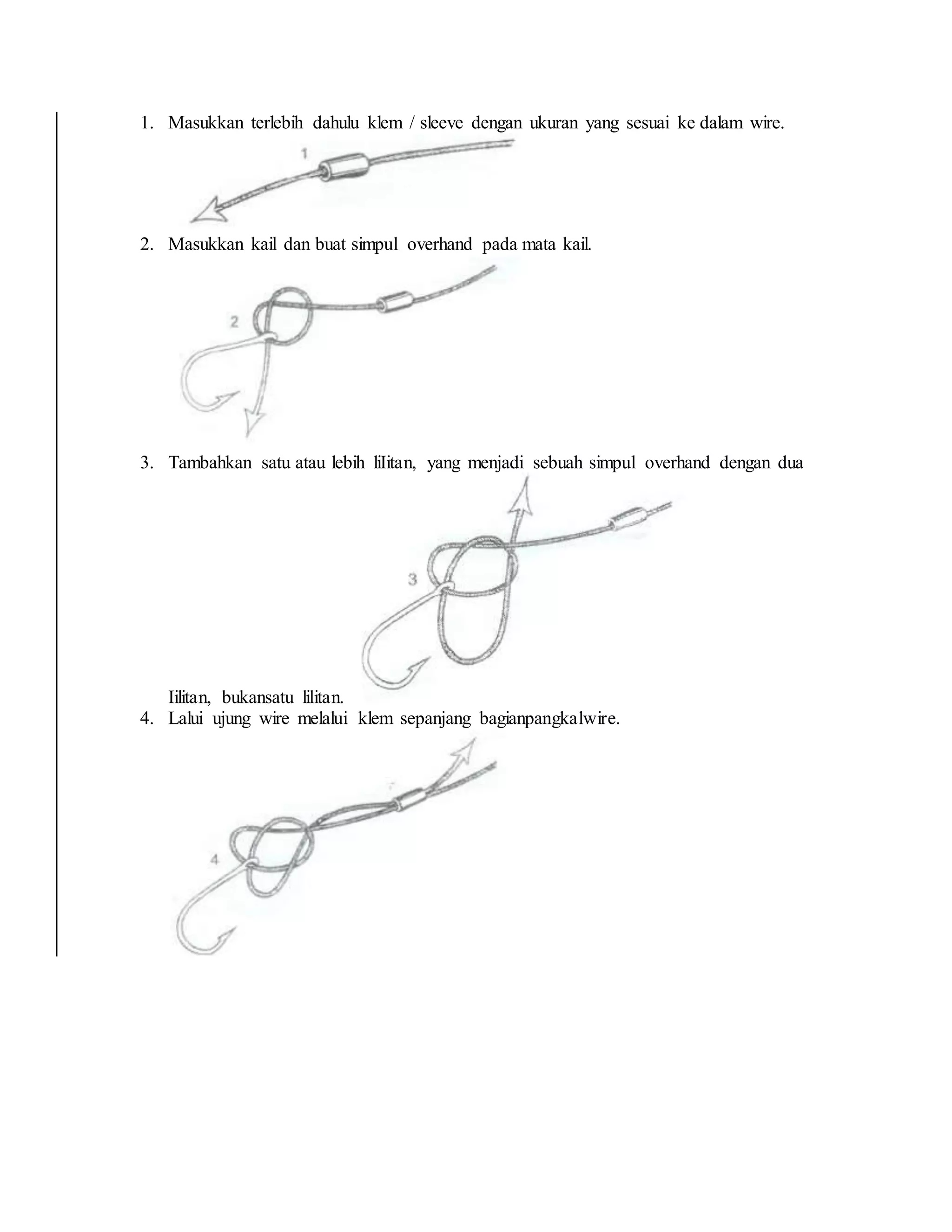 Teknik simpul tali pancing | DOCX