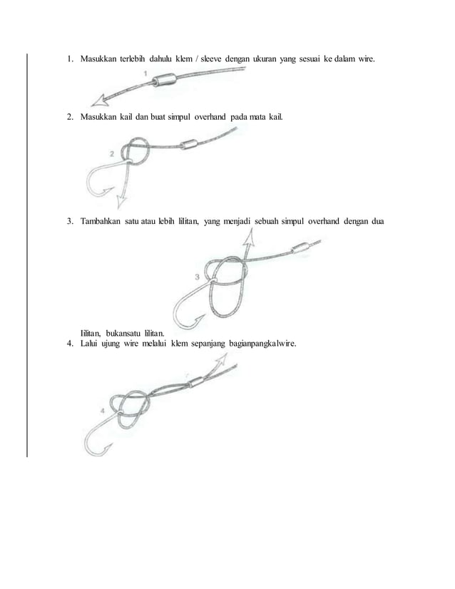 Teknik simpul tali pancing | DOCX