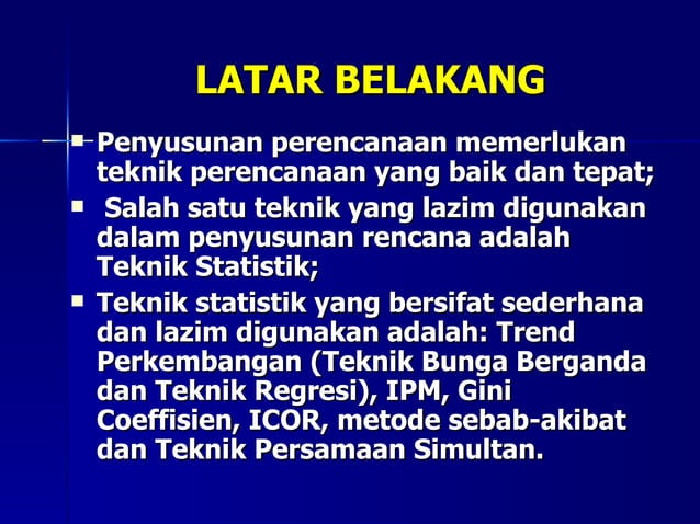 Teknik statistik | PPT