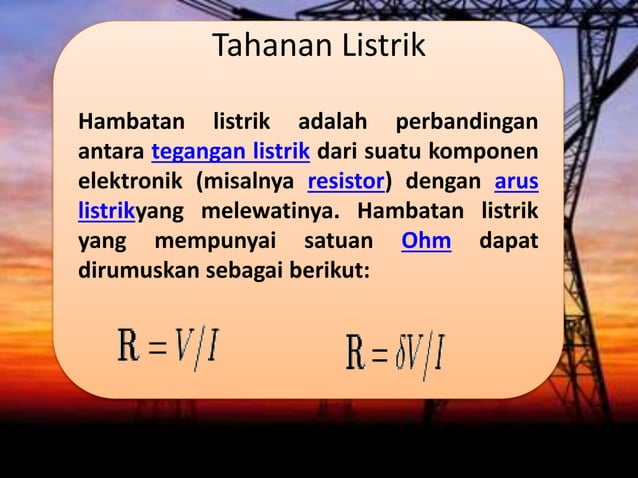Teknik tenaga listrik | PPTX