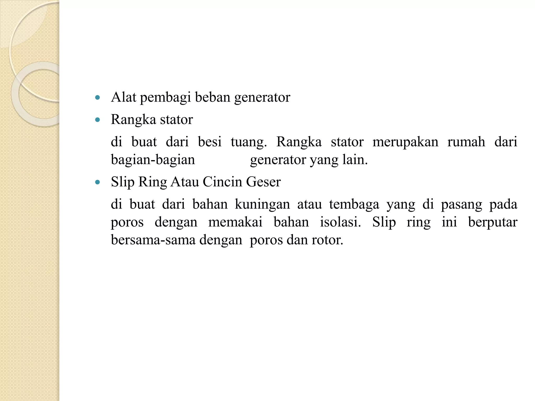 Teknik tenaga listrik generator ac | PPT