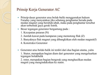 Teknik tenaga listrik generator ac | PPT