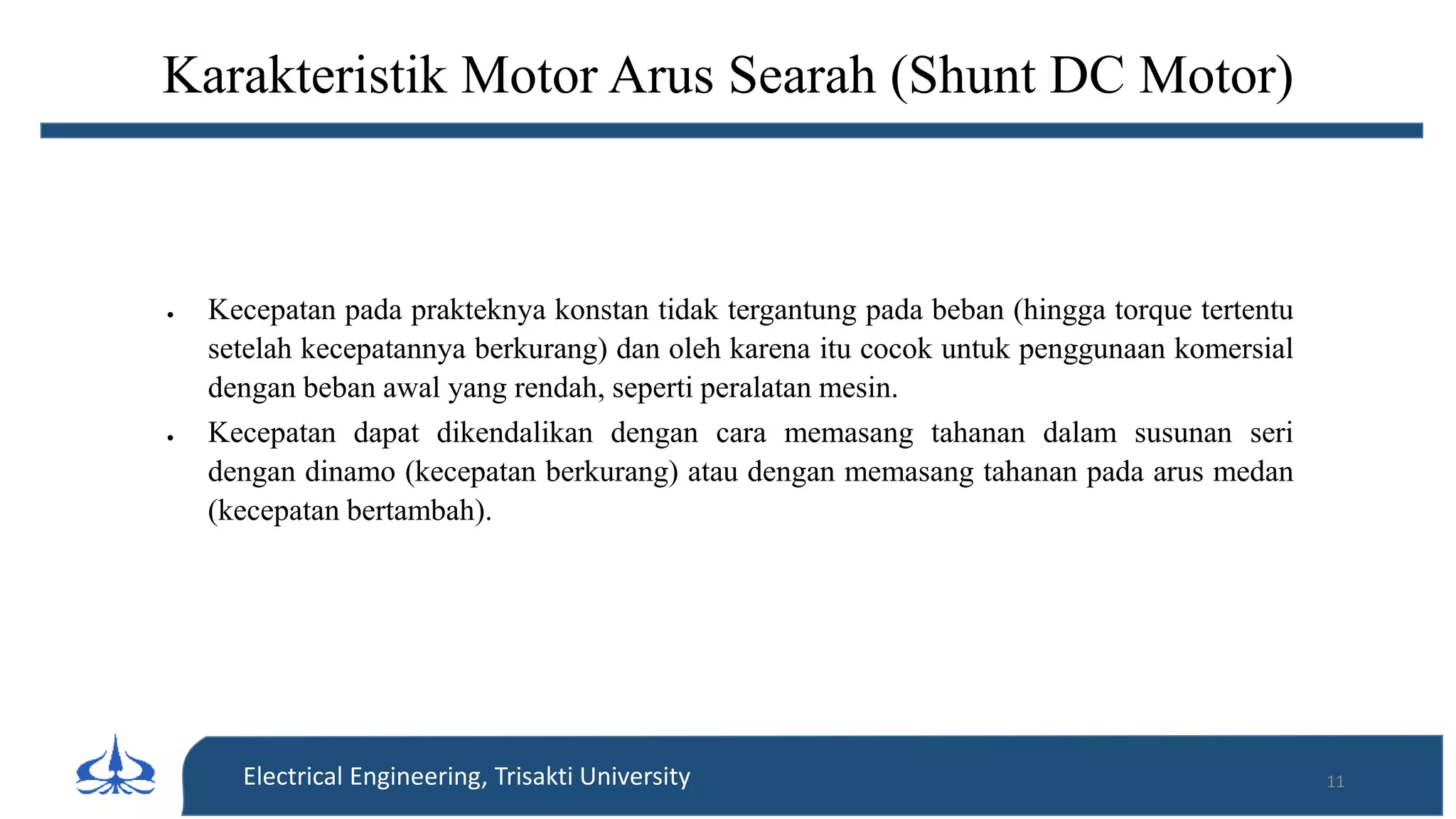 Teknik Tenaga Listrik_Motor Arus Searah_Kelompok 2 | PPTX