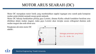 Teknik Tenaga Listrik_Motor Arus Searah_Kelompok 2 | PPTX