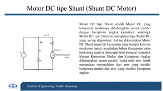 Teknik Tenaga Listrik_Motor Arus Searah_Kelompok 2 | PPTX