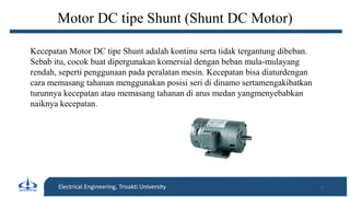 Teknik Tenaga Listrik_Motor Arus Searah_Kelompok 2 | PPTX