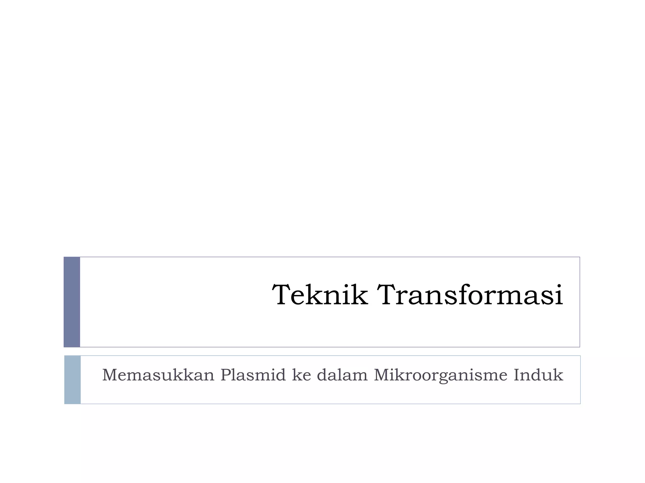 Teknik transformasi | PPTX