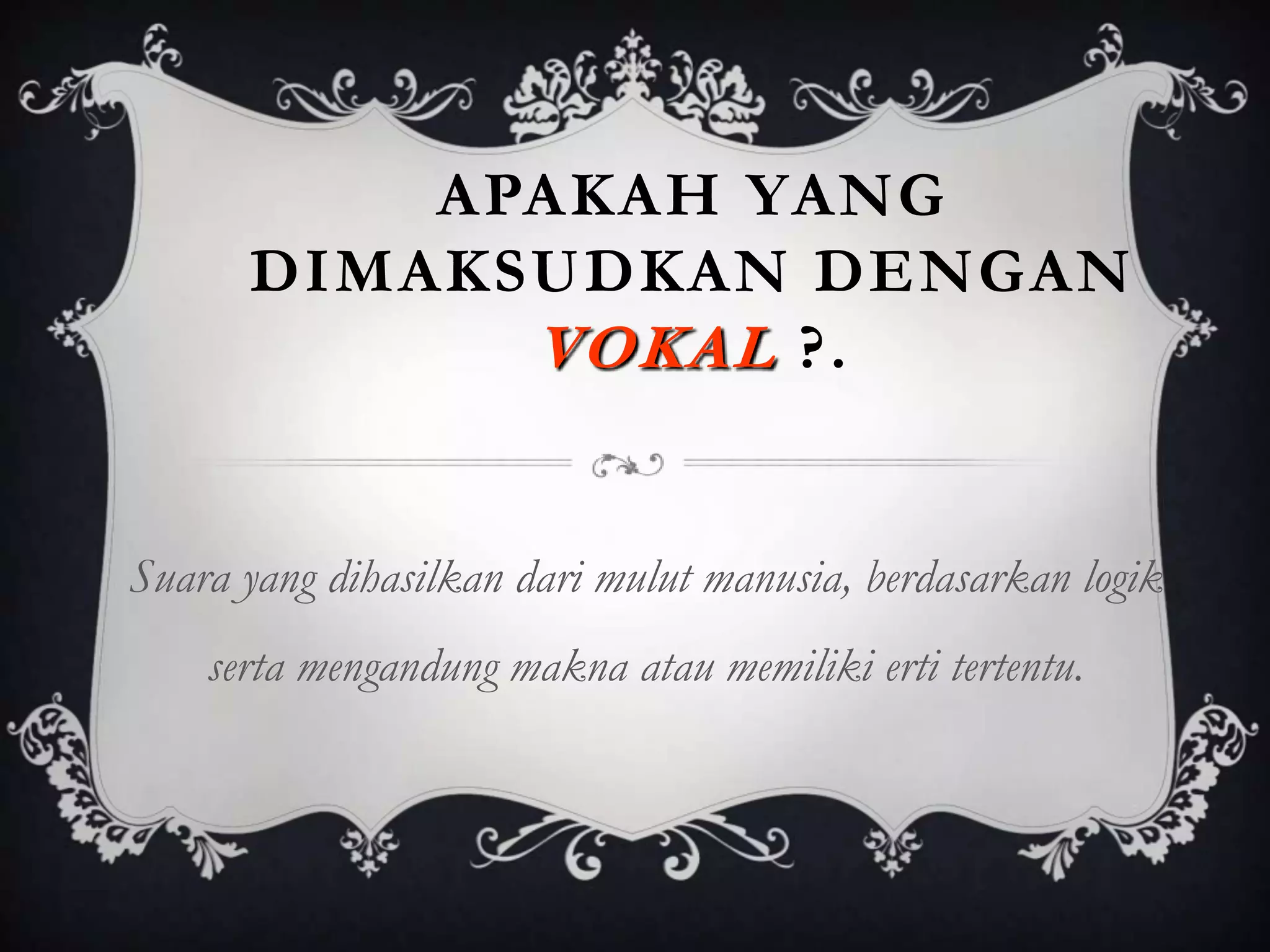 Teknik vokal dan dinamik suara | PPTX