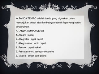 Teknik vokal dan dinamik suara | PPTX