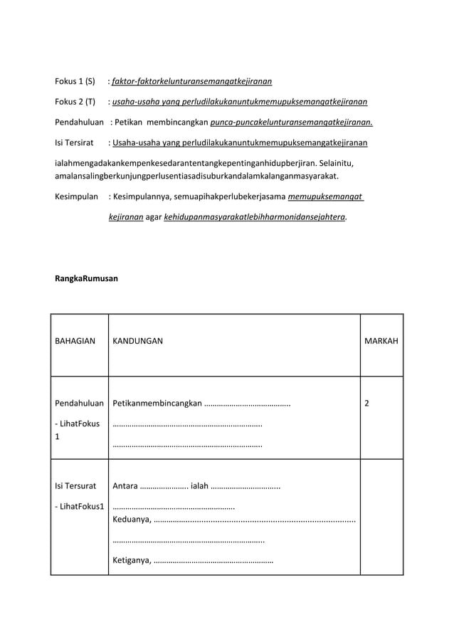 Teknik menulis rumusan | DOCX