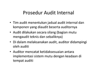 Teknis-Audit-Internal untuk penerapan ISO 17025 | PDF
