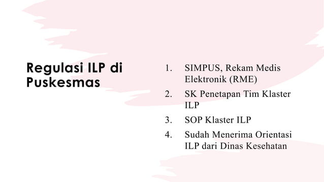 Juknis ILP di Puskesmas terbaru tahun 2024 | PPTX