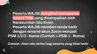 PPT Teknis Diskusi Kelas Pengenalan Sekolah Minggu PSM | PDF