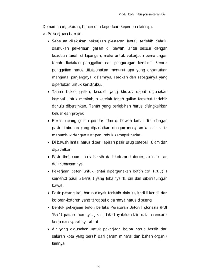 Teknis konstruksi sistem pengelolaan persampahan | PDF