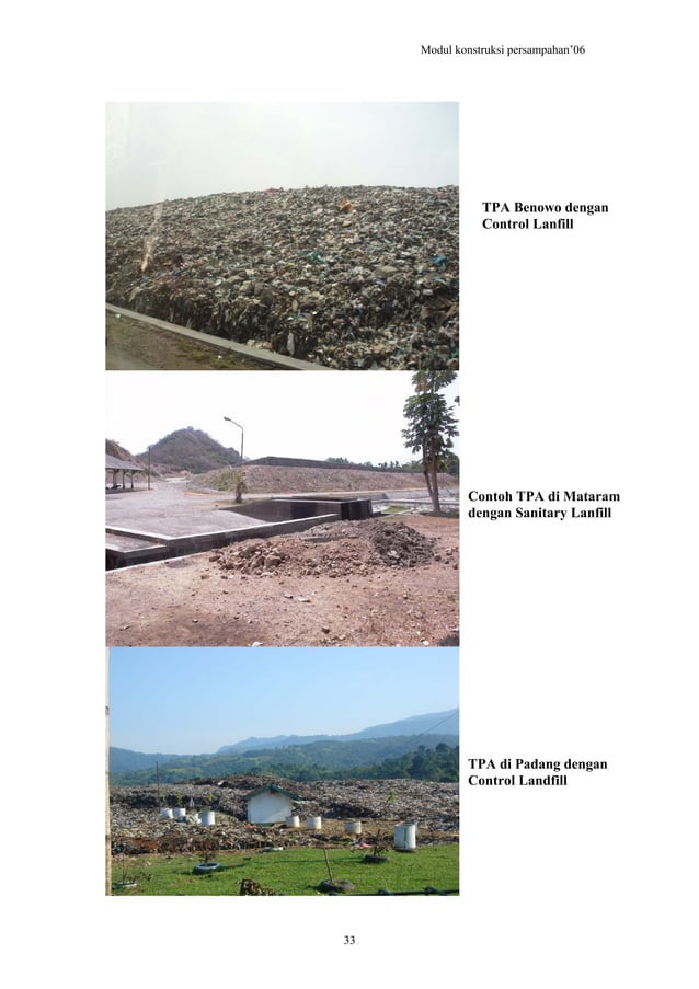 Teknis konstruksi sistem pengelolaan persampahan | PDF