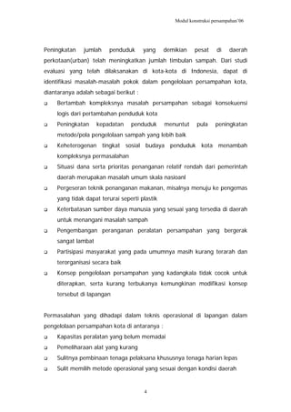 Teknis konstruksi sistem pengelolaan persampahan | PDF